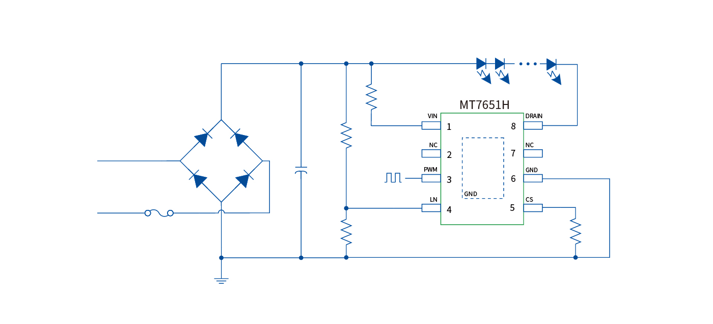 MT7651H-线性PWM调光-美芯晟科技(北京)股份有限公司